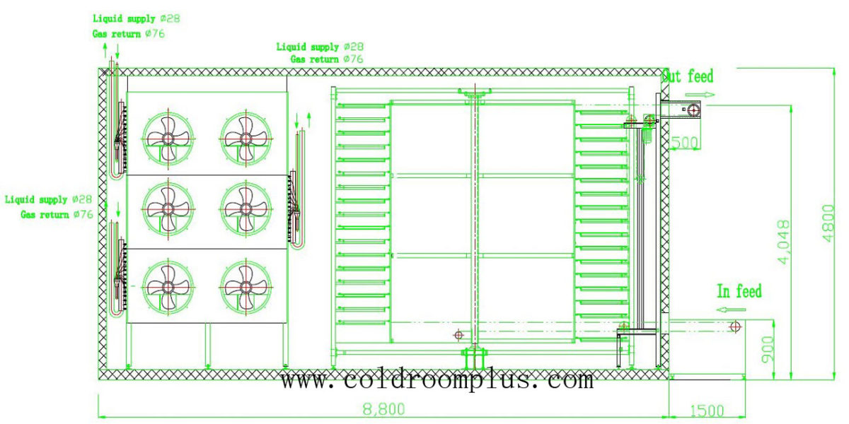 Spiral Freezer - Blast Freezer, Tunnel Freezer, Freezer Room